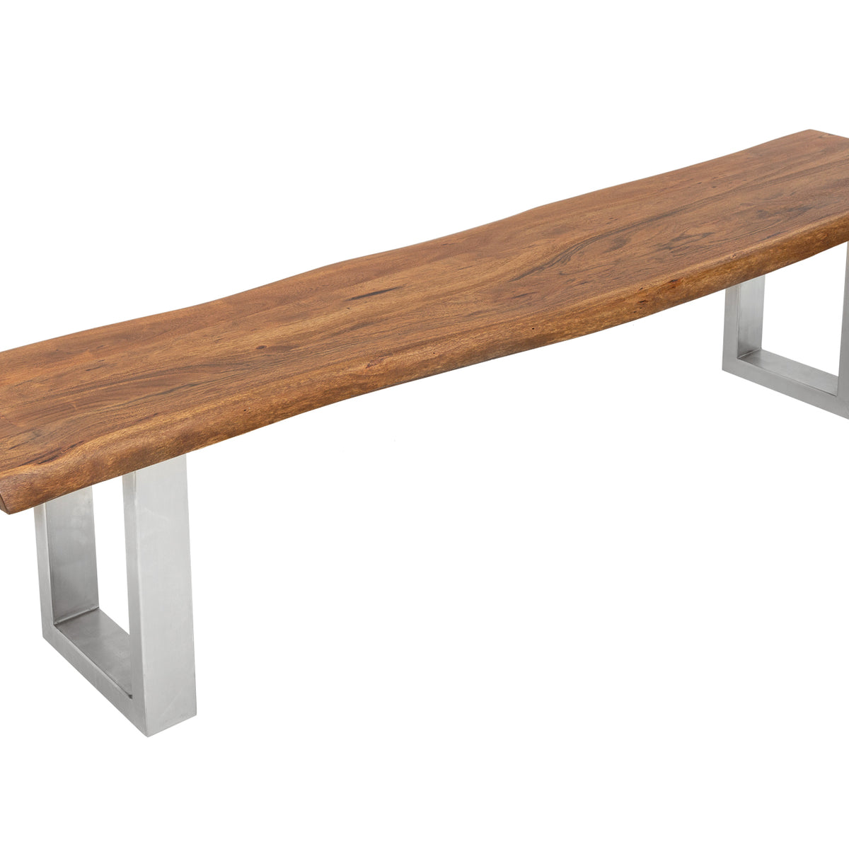 Bench MAMMUT 200cm U-legs 35mm massive acacia wood – Invicta Interior