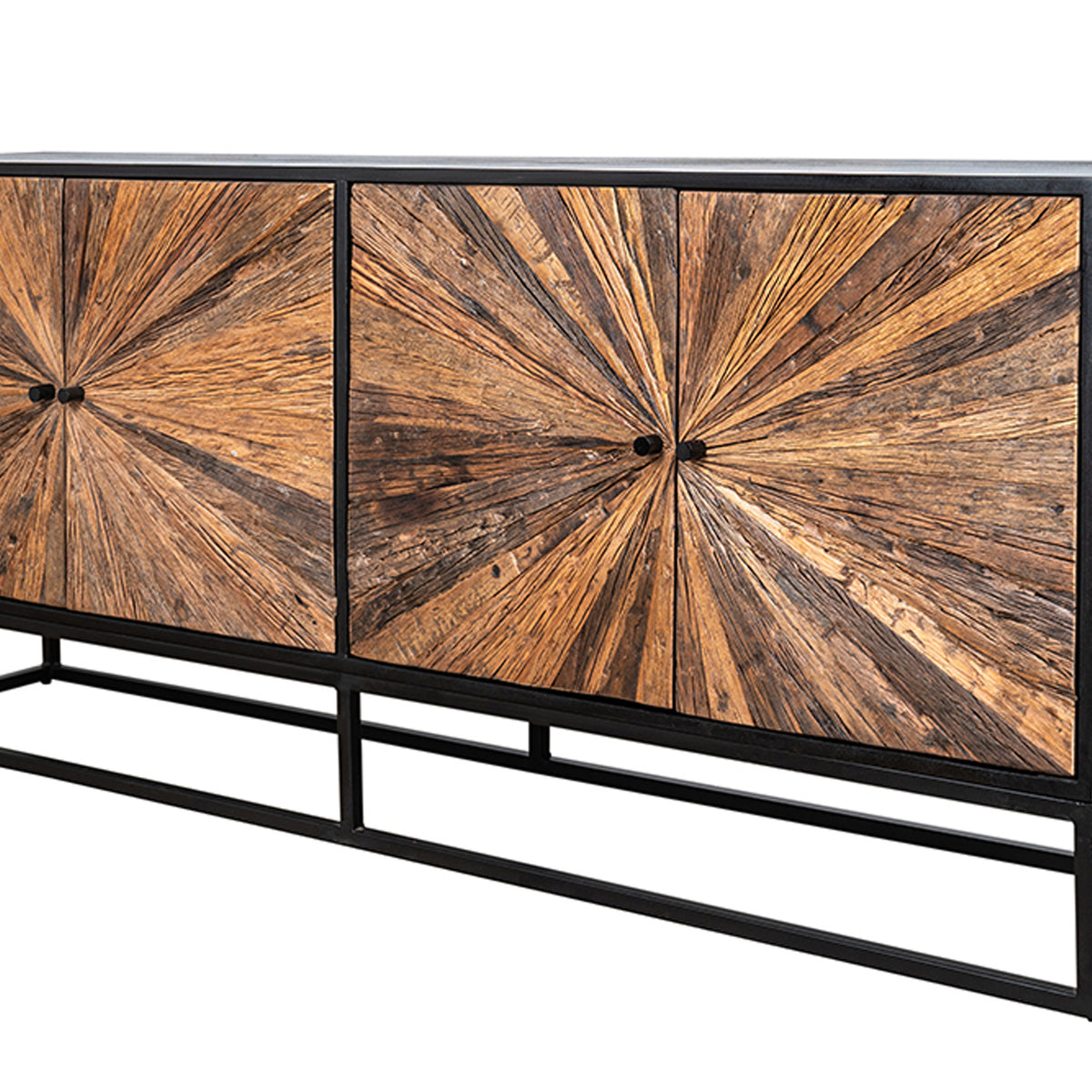 Sideboard BARRACUDA 180cm mango wood and brown teak wood – Invicta Interior
