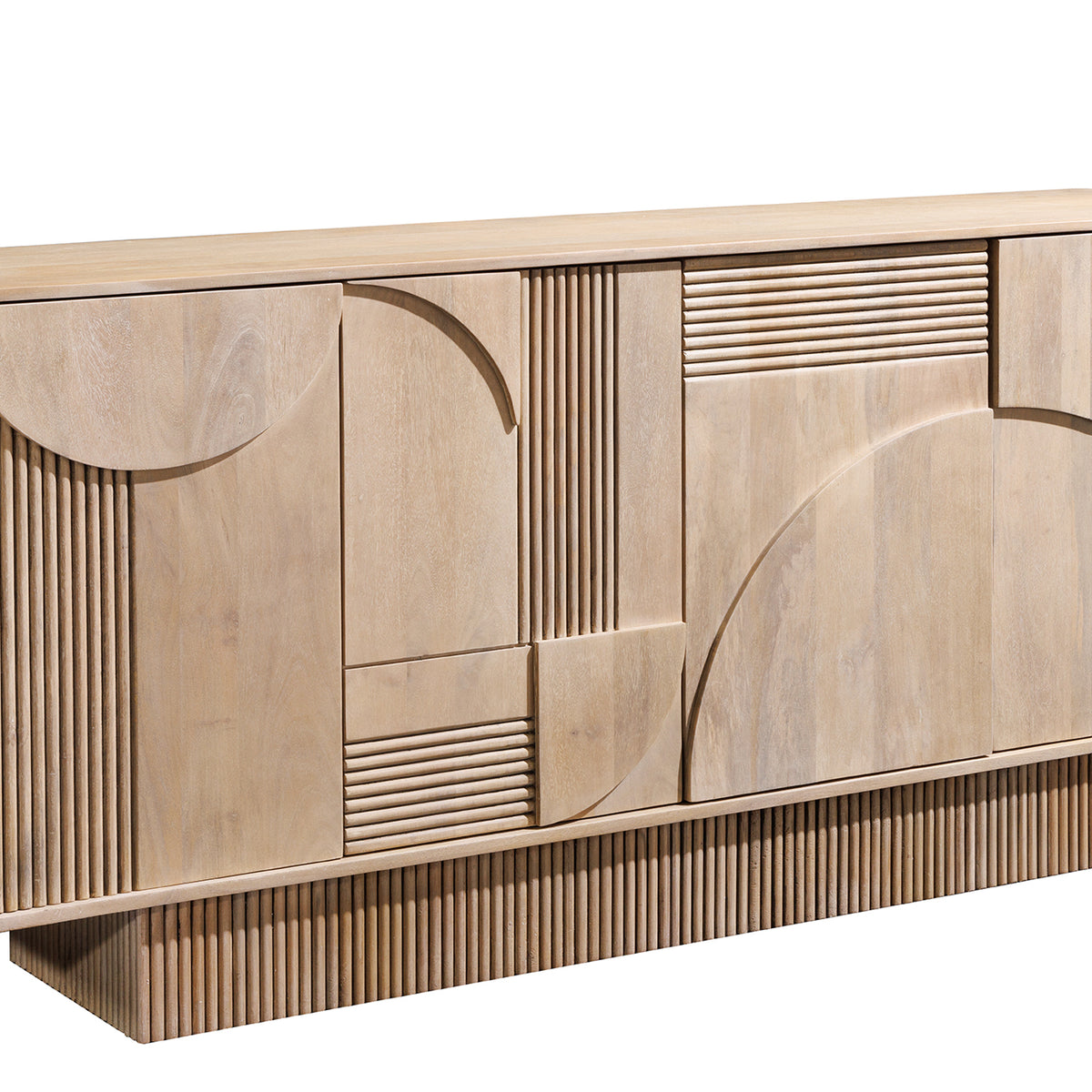 Sideboard ART DECO 170cm mango wood whitewashed – Invicta Interior