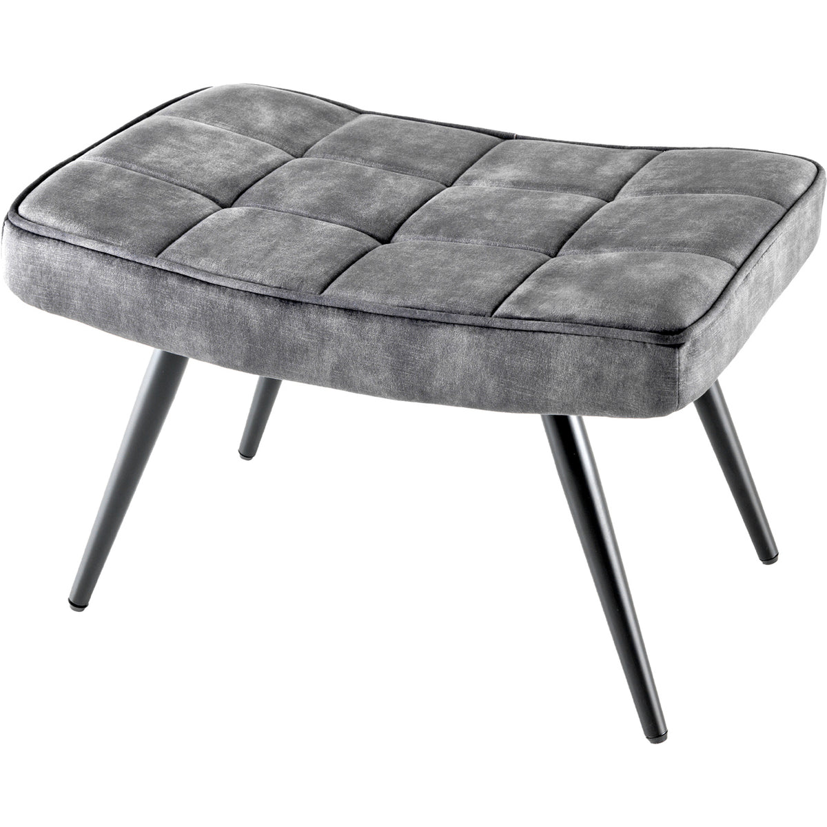 Stool SCANDINAVIA 40cm velvet grey – Invicta Interior