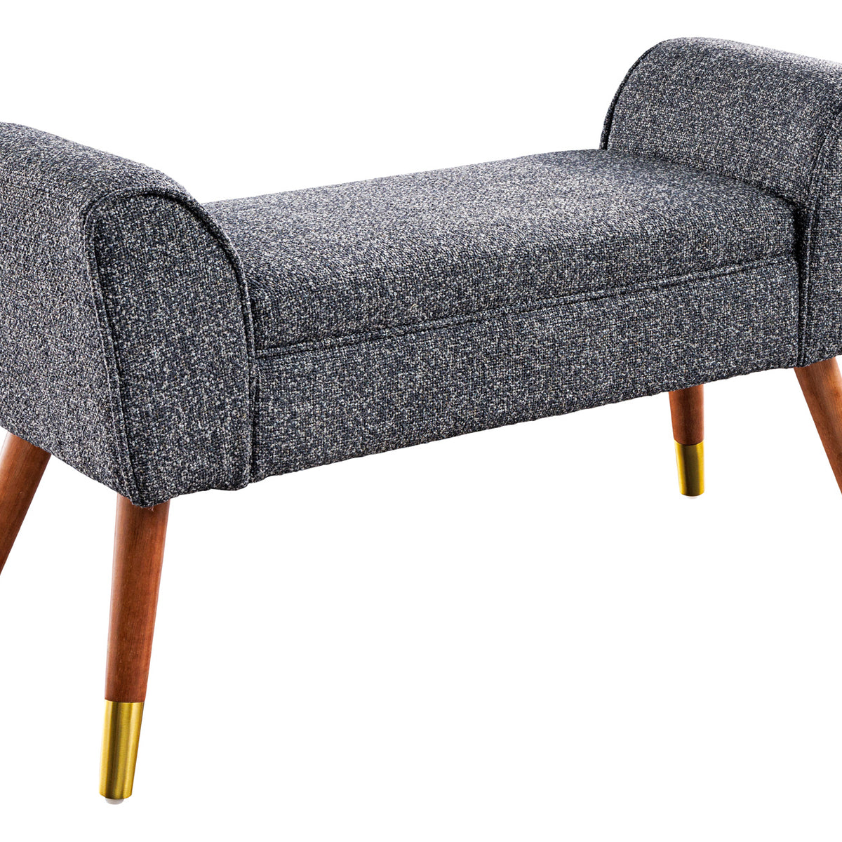 Bench SCARLETT 90cm bouclé anthracite – Invicta Interior