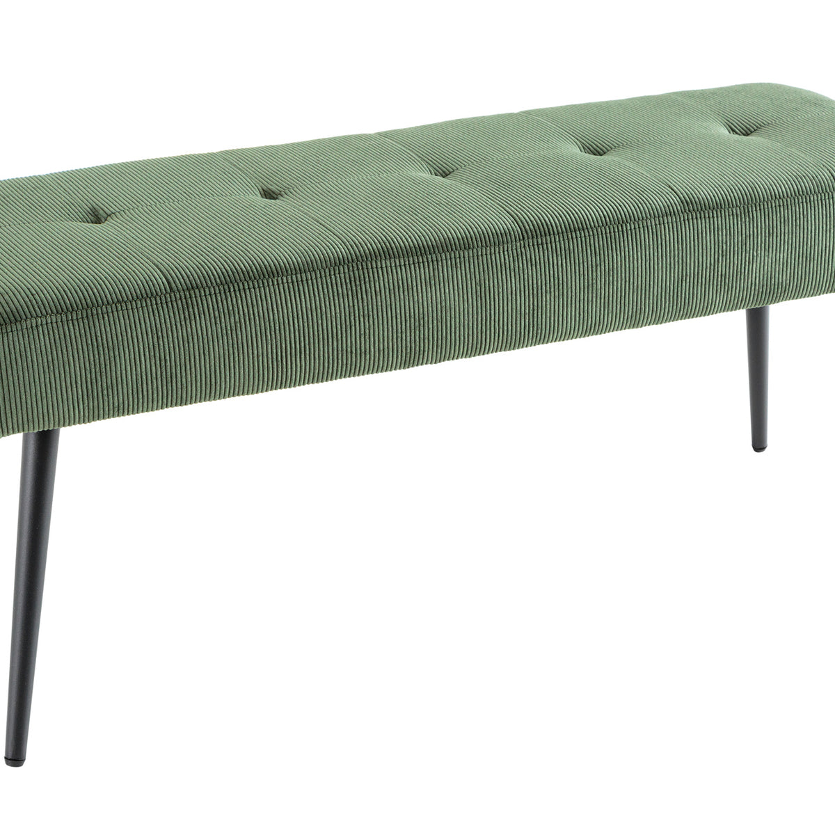 Bench BOUTIQUE 100cm cord green – Invicta Interior