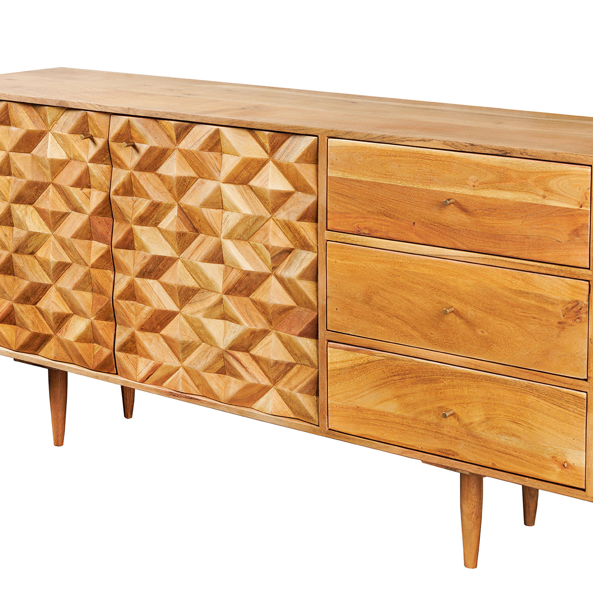 Sideboard ALPINE 145cm acacia honey finish – Invicta Interior