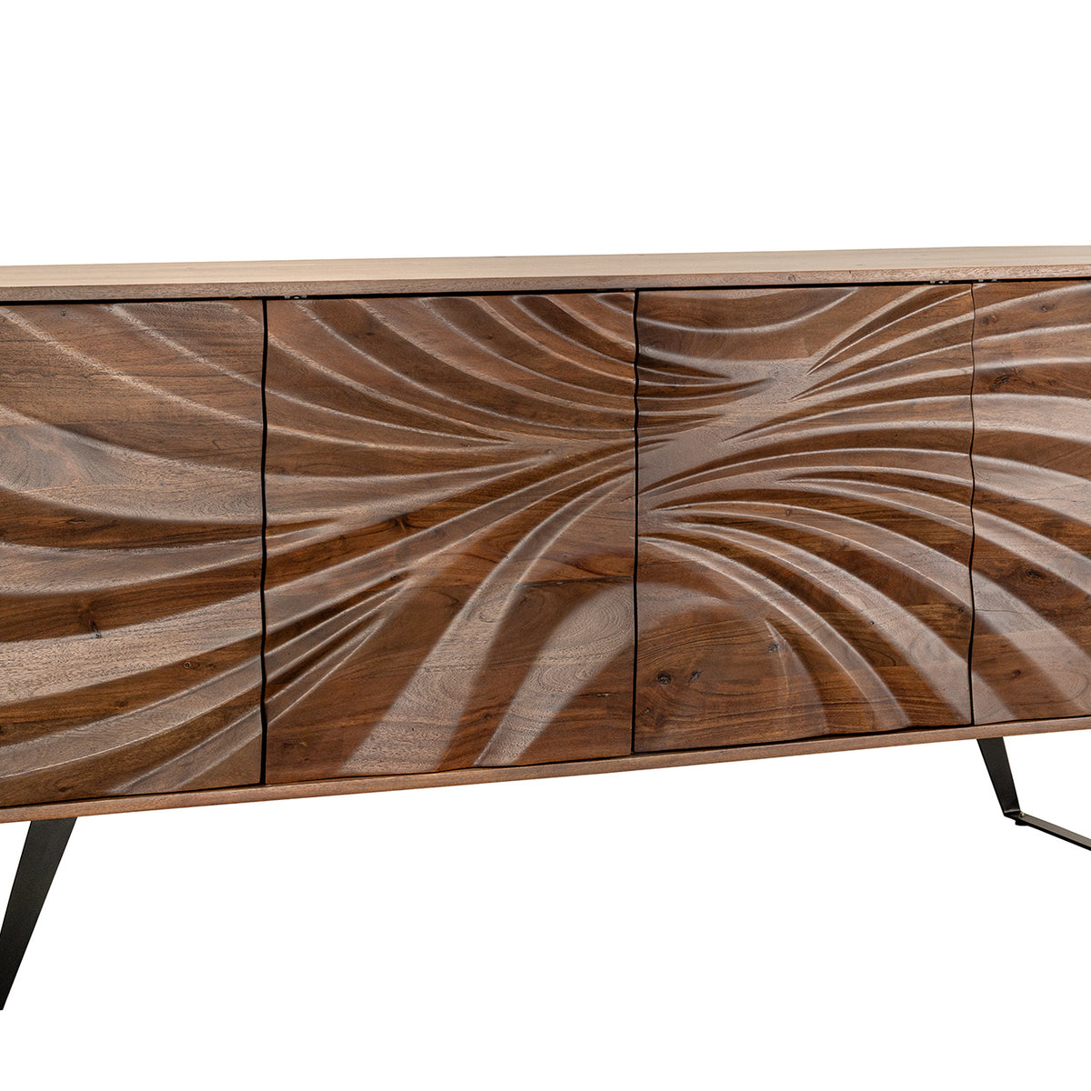 Sideboard HURRICANE 175cm acacia wood brown – Invicta Interior