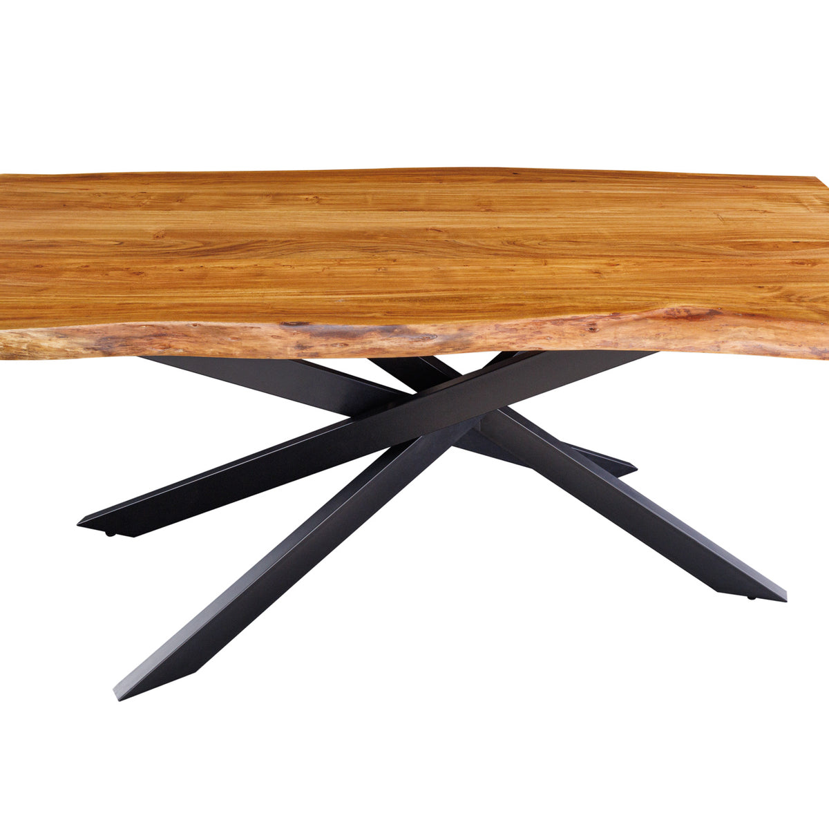 Dining table MAMMUT 200cm acacia wood 60mm natural brown – Invicta Interior