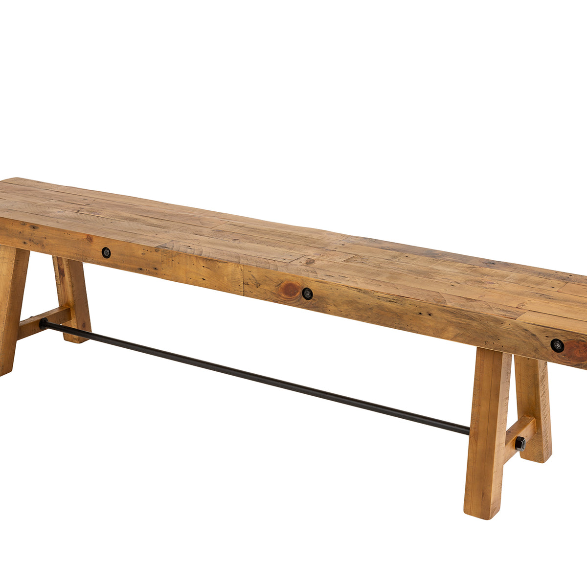 Bench FINCA 165cm pinewood vintage brown – Invicta Interior