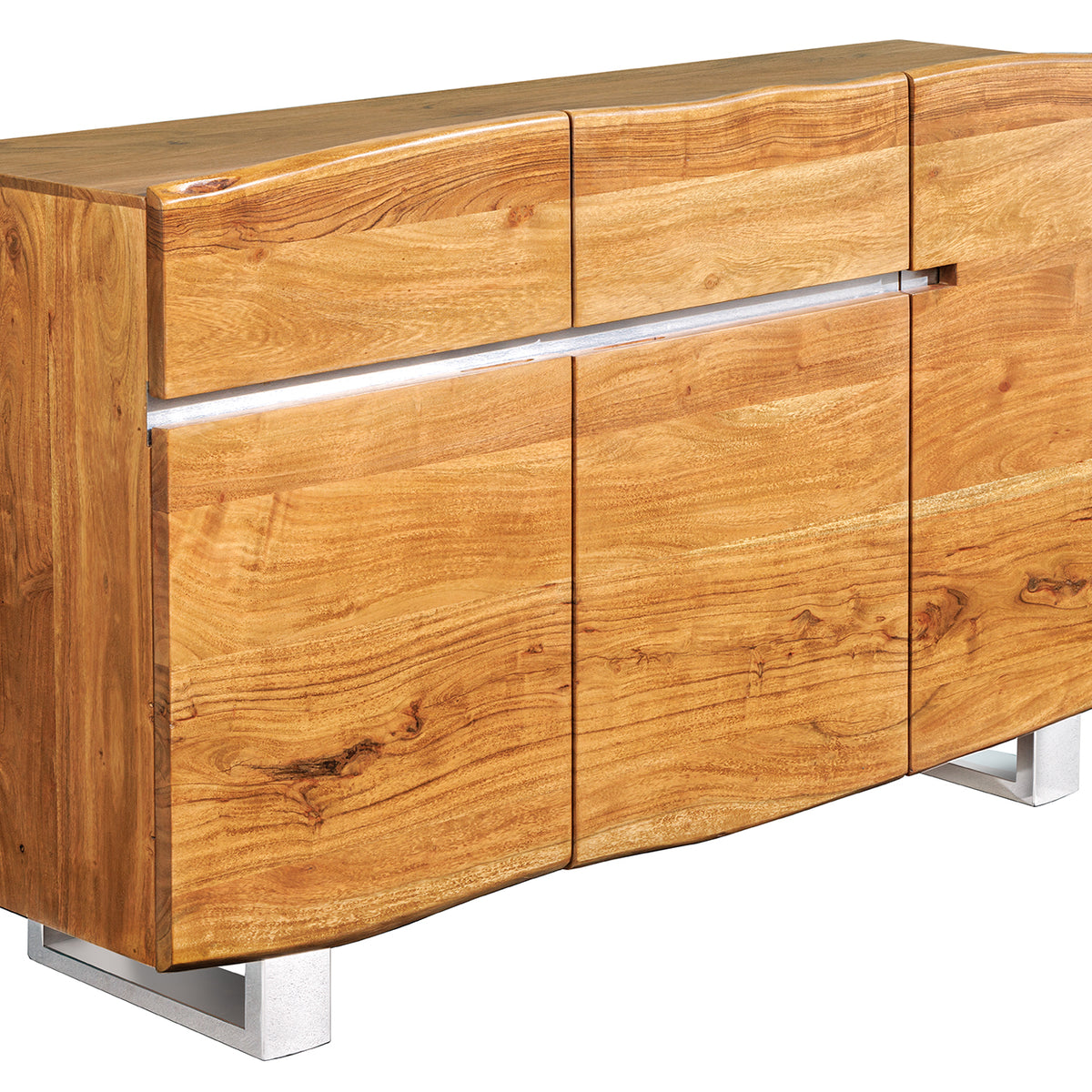 Sideboard MAMMUT 135cm acacia honey finish – Invicta Interior