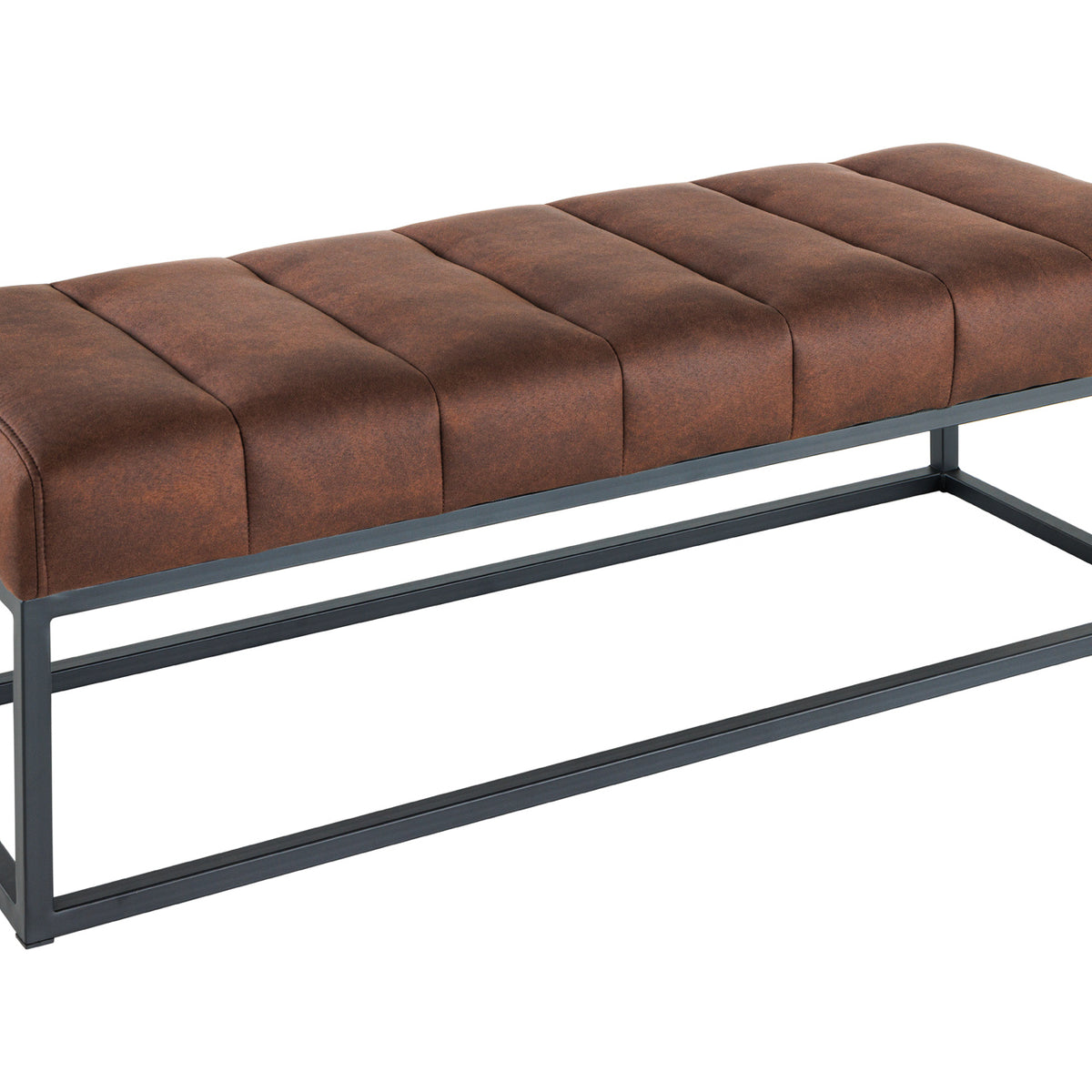 Bench PETIT BEAUTÉ 110cm microfibre antique brown – Invicta Interior