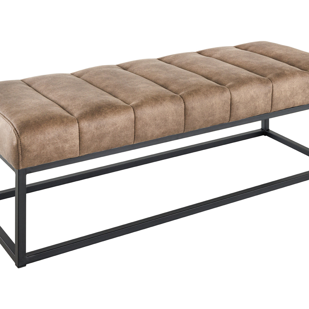 Bench PETIT BEAUTÉ 110cm microfibre grey taupe – Invicta Interior