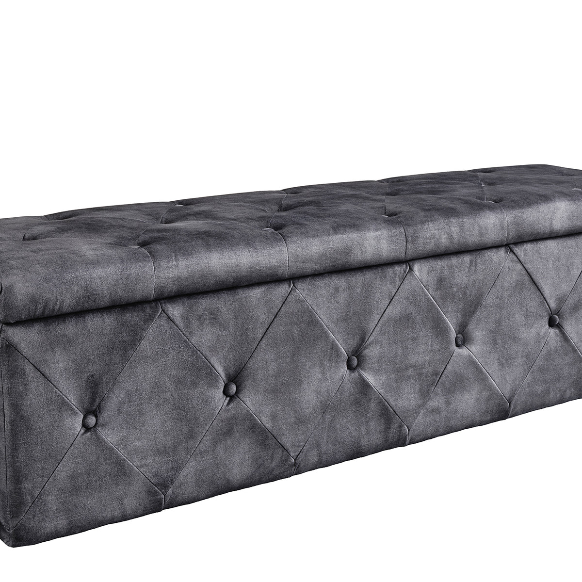 Bench EXTRAVAGANCIA 140cm microfibre antique grey – Invicta Interior