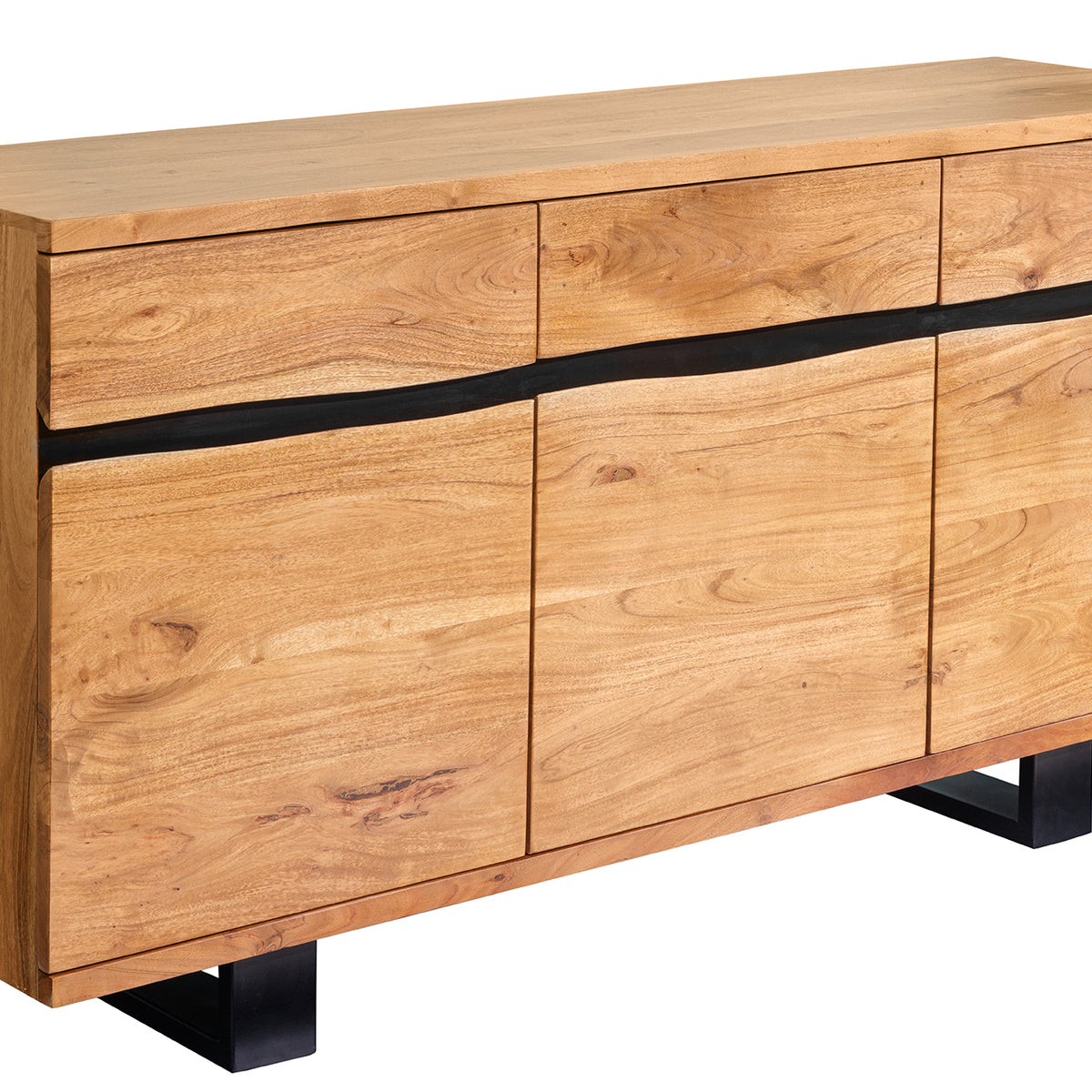 Sideboard MAMMUT 160cm acacia honey finish – Invicta Interior