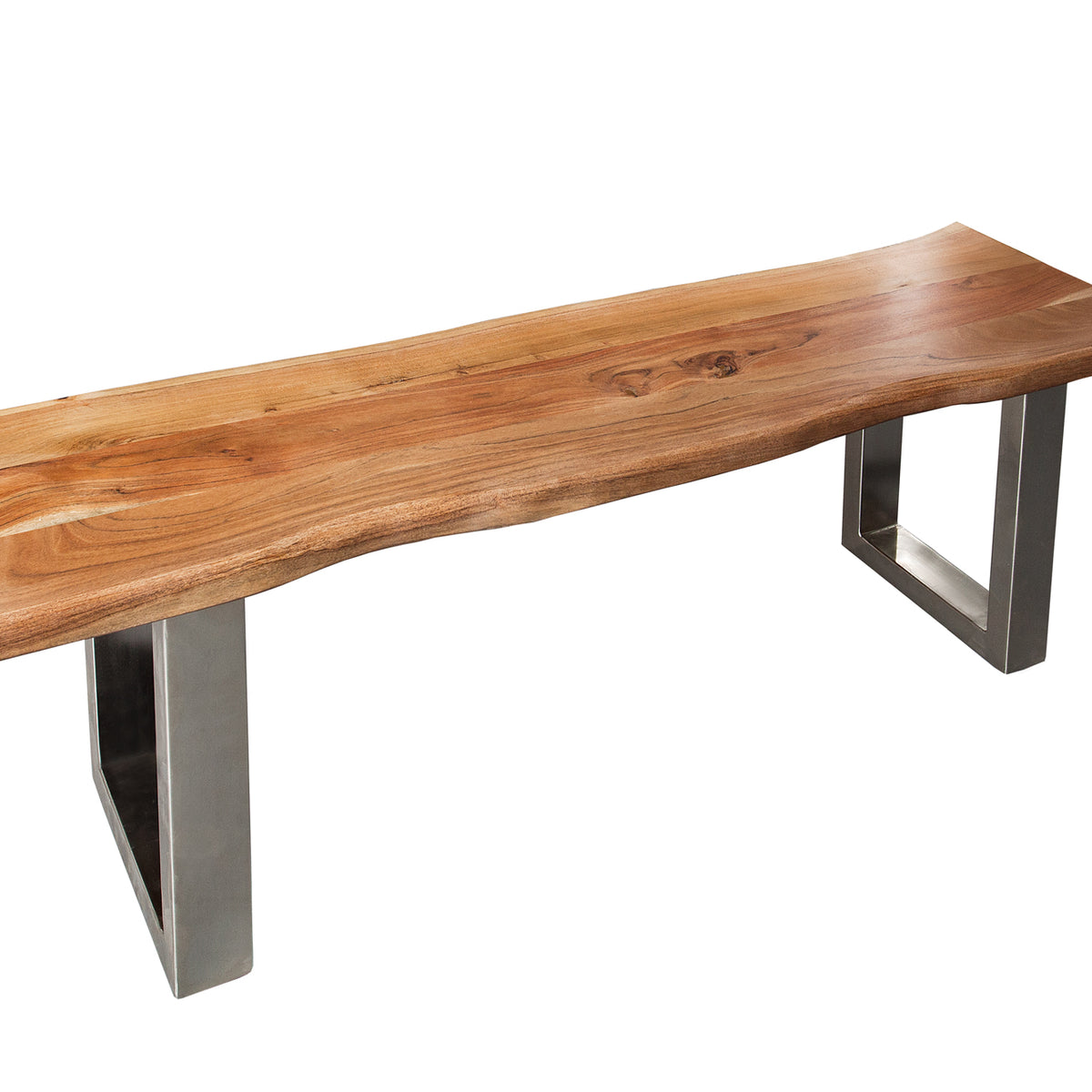 Bench MAMMUT 160cm U-legs 35mm acacia wood honey finish – Invicta Interior