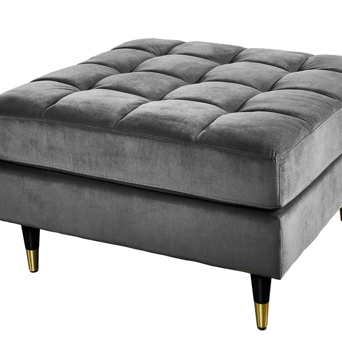 Stool COZY VELVET 80cm velvet grey – Invicta Interior