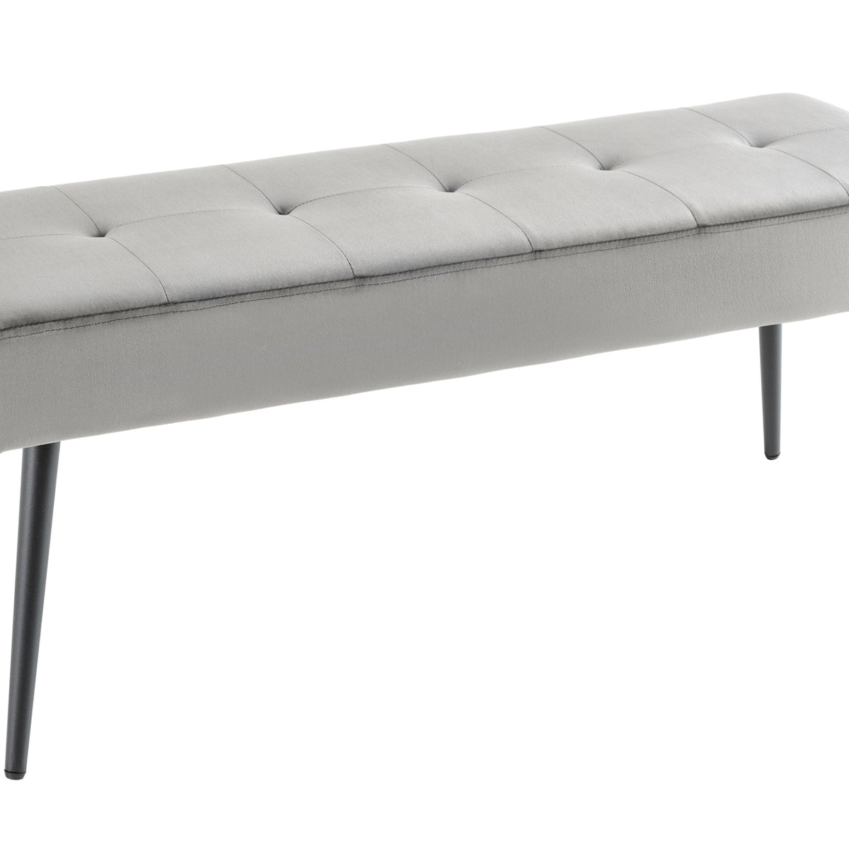 Bench BOUTIQUE 100cm velvet dark grey – Invicta Interior