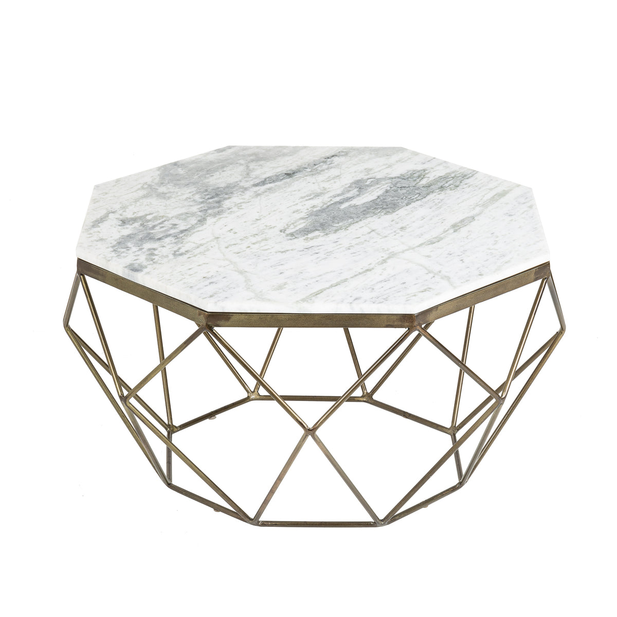 Coffee table DIAMOND 70cm marble white – Invicta Interior