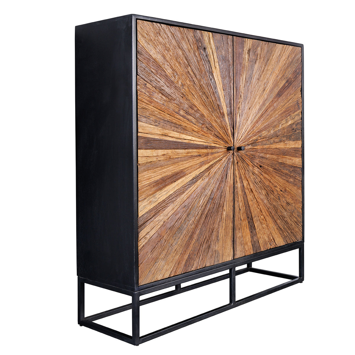 Highboard BARRACUDA 120cm mango wood and brown teak wood – Invicta Interior