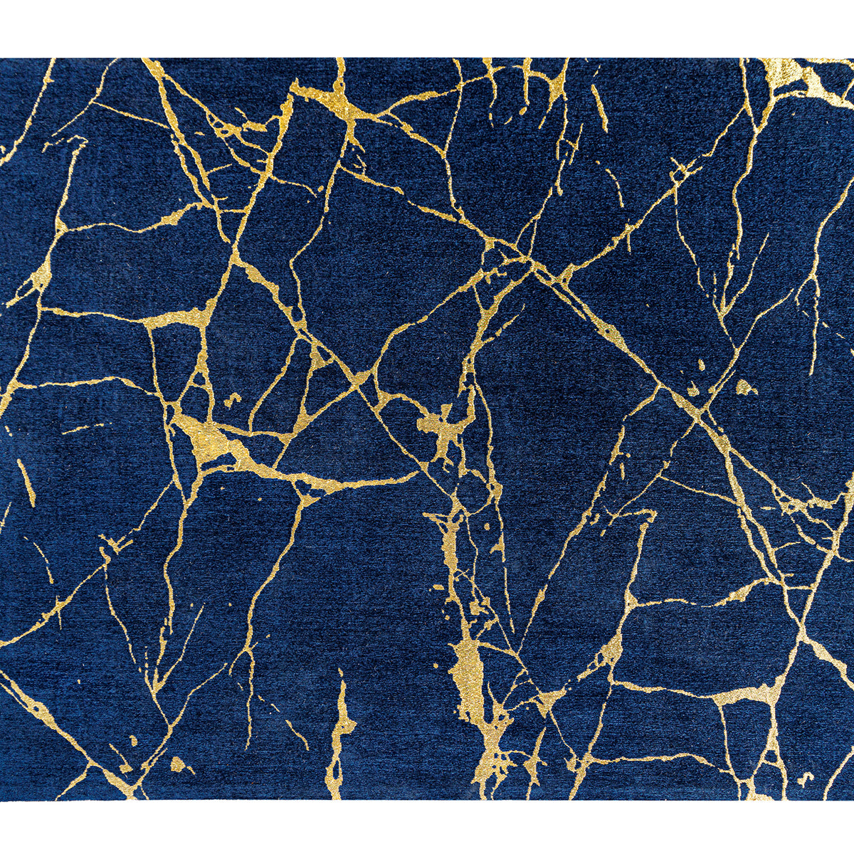 Carpet MARBLE 160x240cm royal blue gold – Invicta Interior