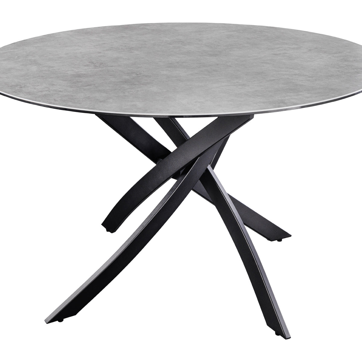 Dining table ALPINE Ø 120cm round ceramic anthracite – Invicta Interior