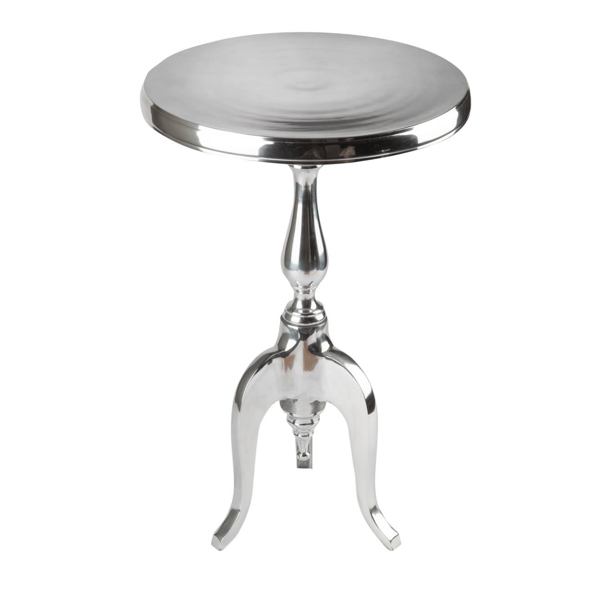 Side table JARDIN Ø 55cm round aluminium silver – Invicta Interior