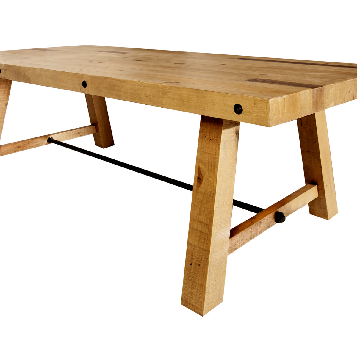 Dining table FINCA 240cm pinewood vintage brown – Invicta Interior