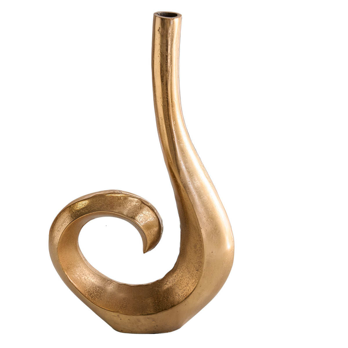 Vase WAVE L 47cm gold aluminium – Invicta Interior