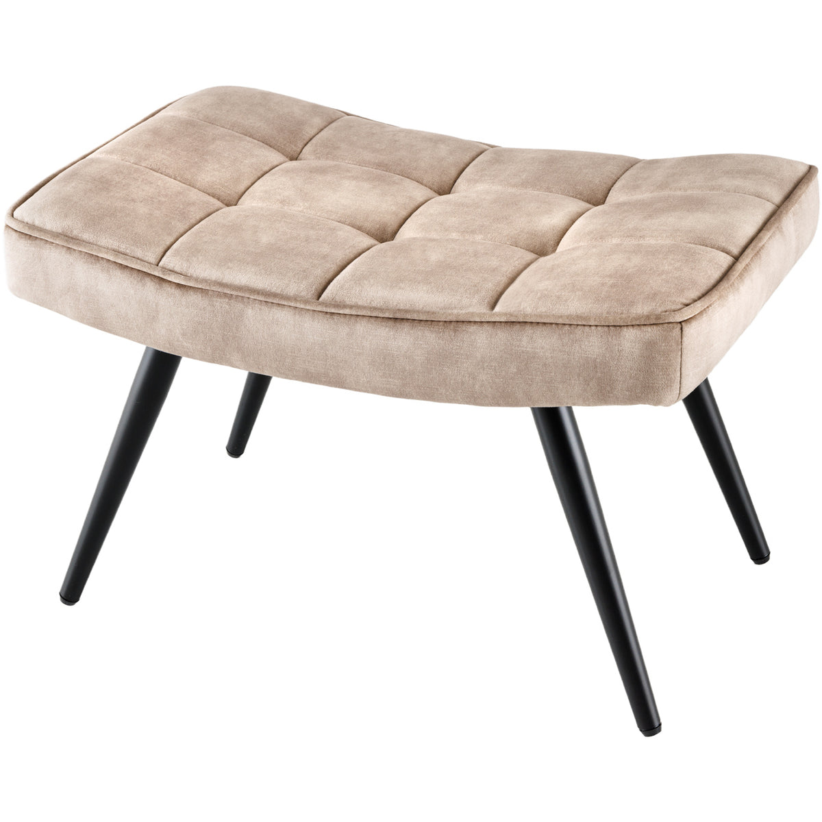 Stool SCANDINAVIA 40cm velvet champagne – Invicta Interior