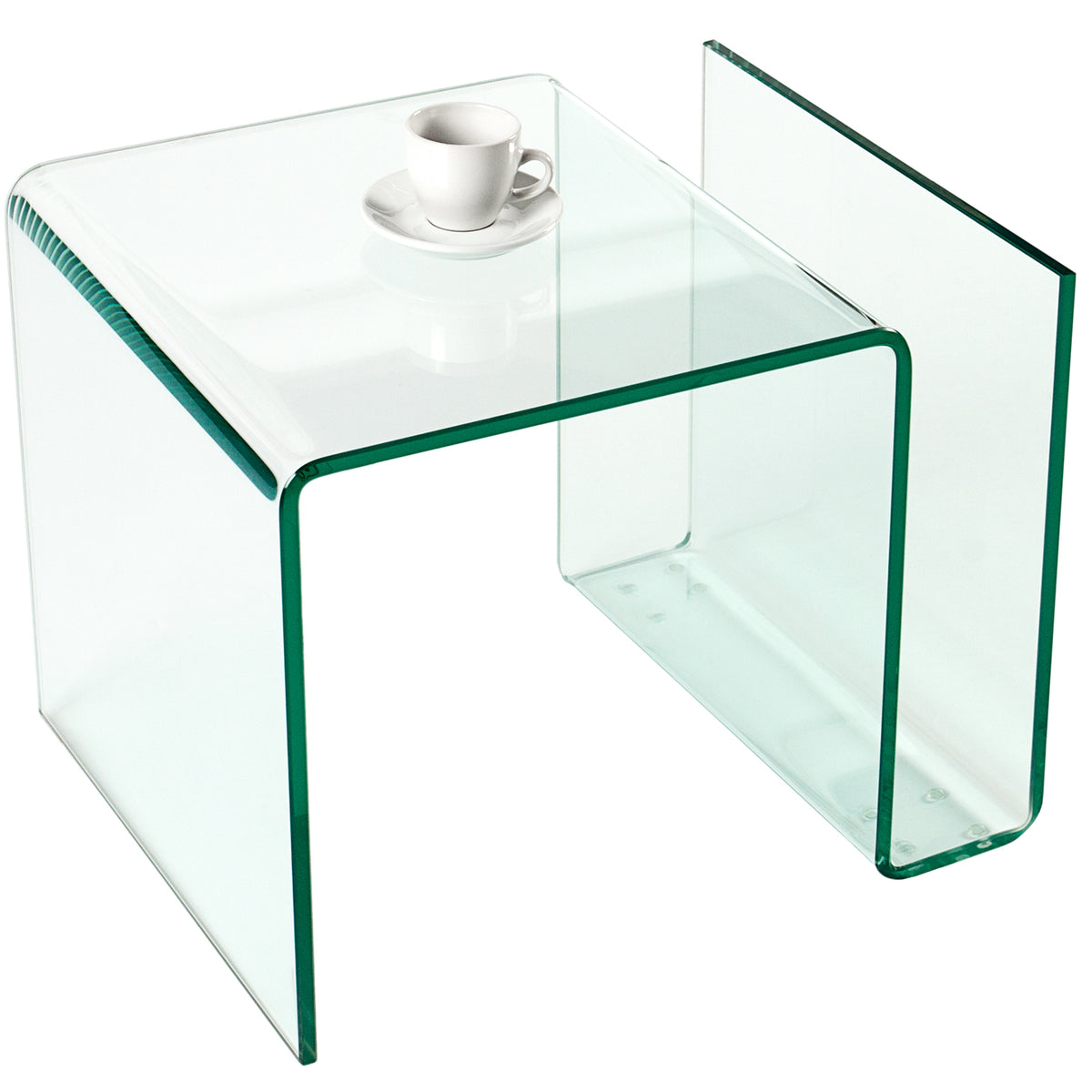 Coffee table FANTOME 50cm 12mm tempered glass – Invicta Interior