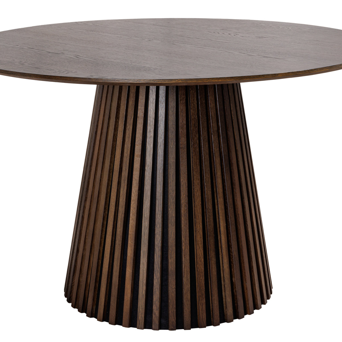Dining table VALHALLA WOOD Ø 140cm round oak dark – Invicta Interior