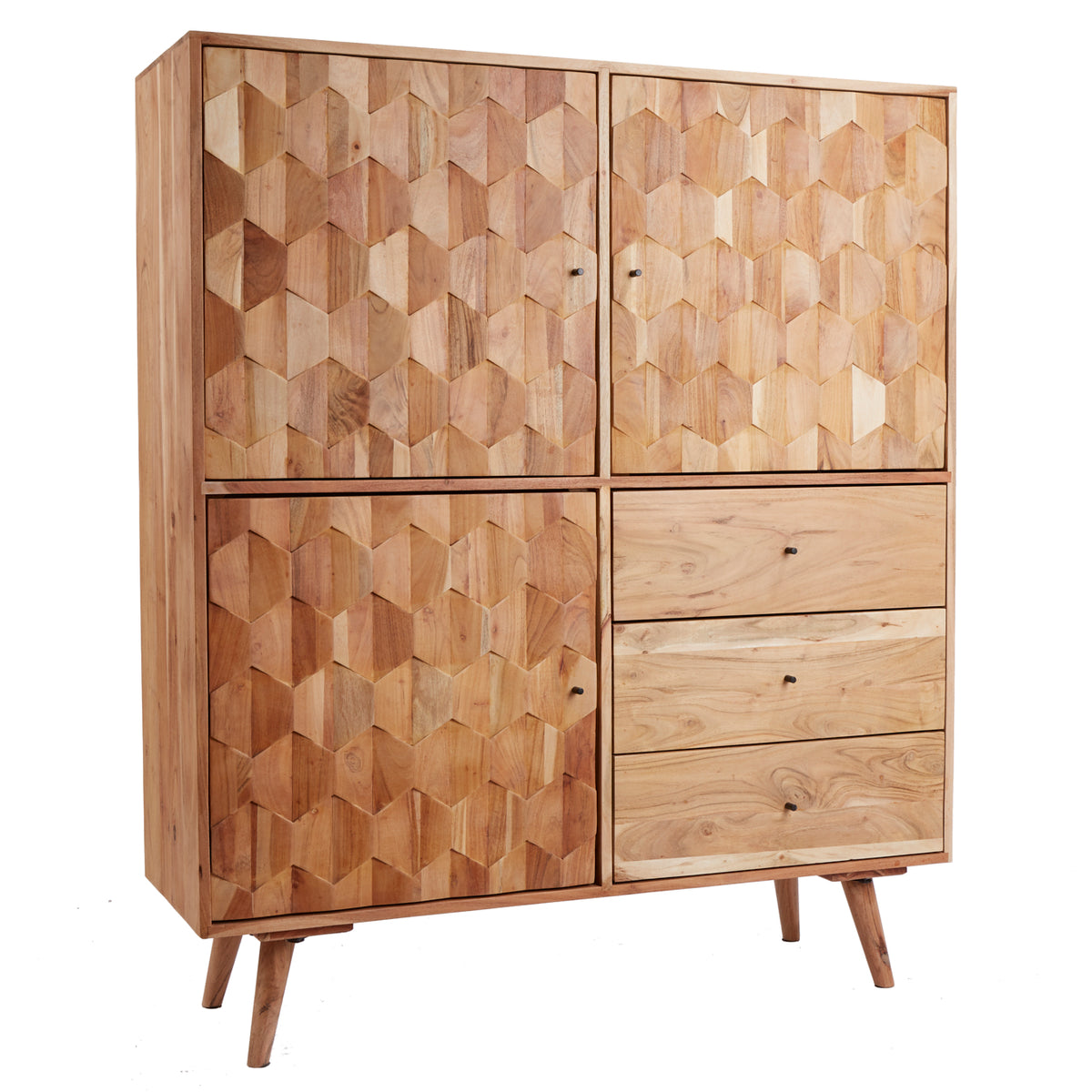 Highboard MYSTIC LIVING 140cm acacia wood – Invicta Interior